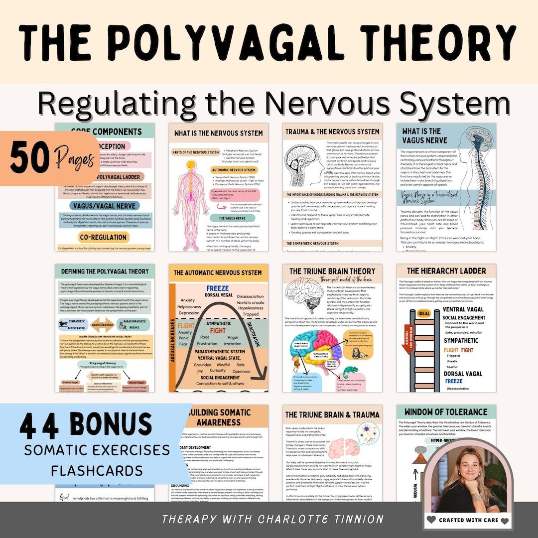 The Polyvagal Theory, Vagus Nerve Stimulation, Trauma Therapy Worksheets, Polyvagal Theory ...
