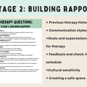 Therapy Questionnaire & Intervention Guide, Therapy Questions ...