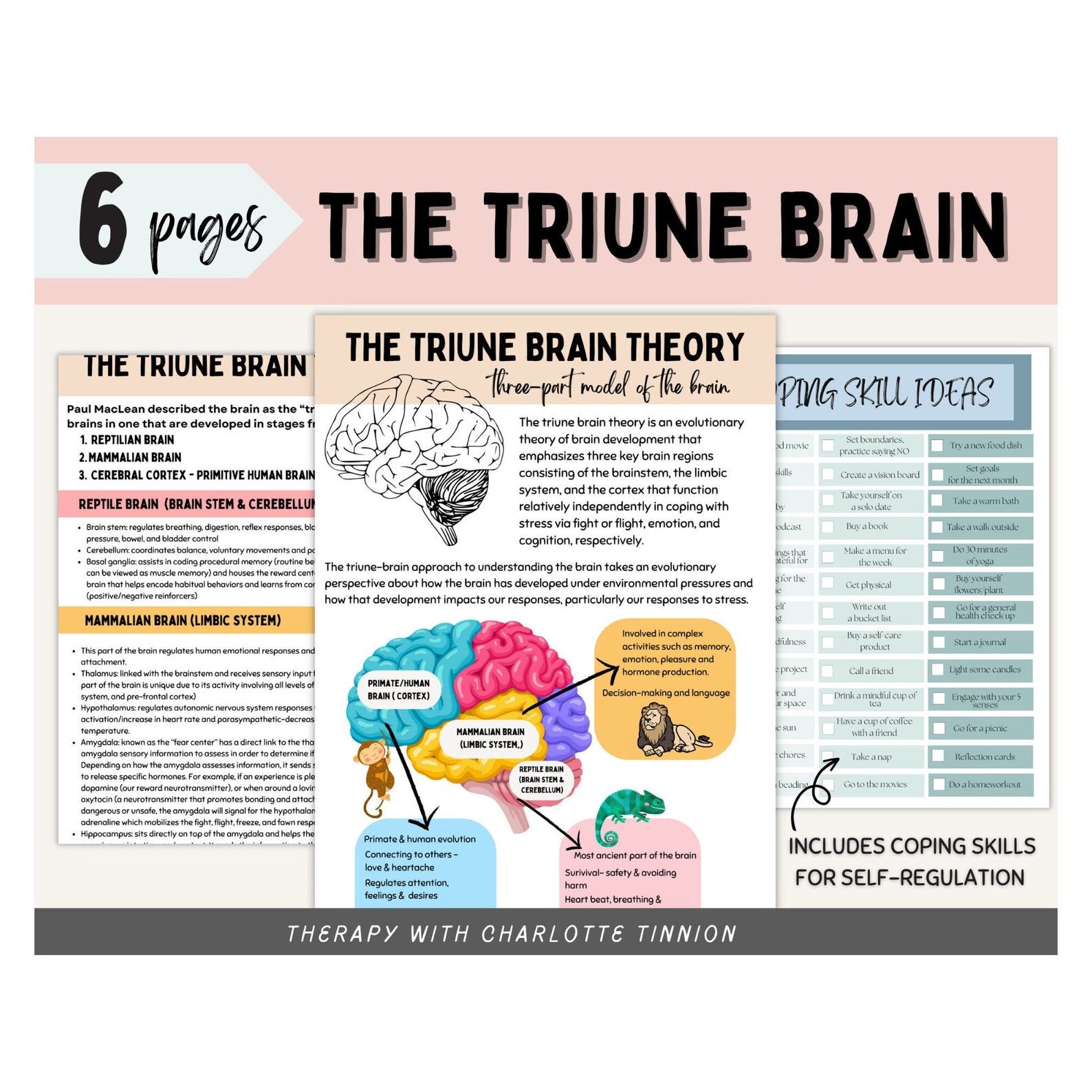 Triune Brain Model, Trauma and the Brain, Healing Trauma, Trauma ...