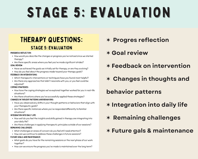 Therapy Questionnaire & Intervention Guide, Therapy Questions ...