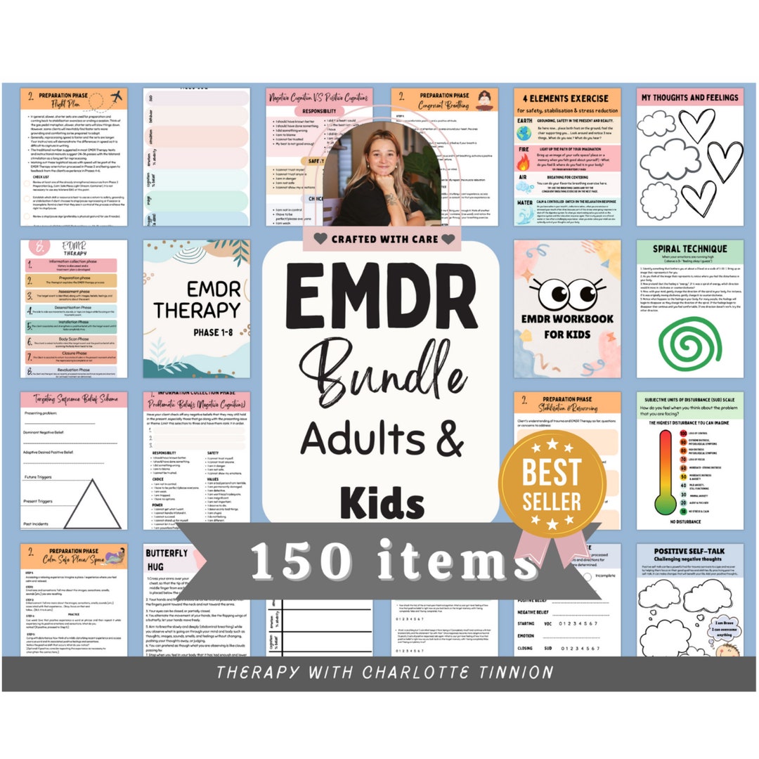 EMDR Bundle, Eye Movement Psychotherapy Bundle, EMDR Scripts, EMDR Kids, Trauma Therapy, Ptsd ...