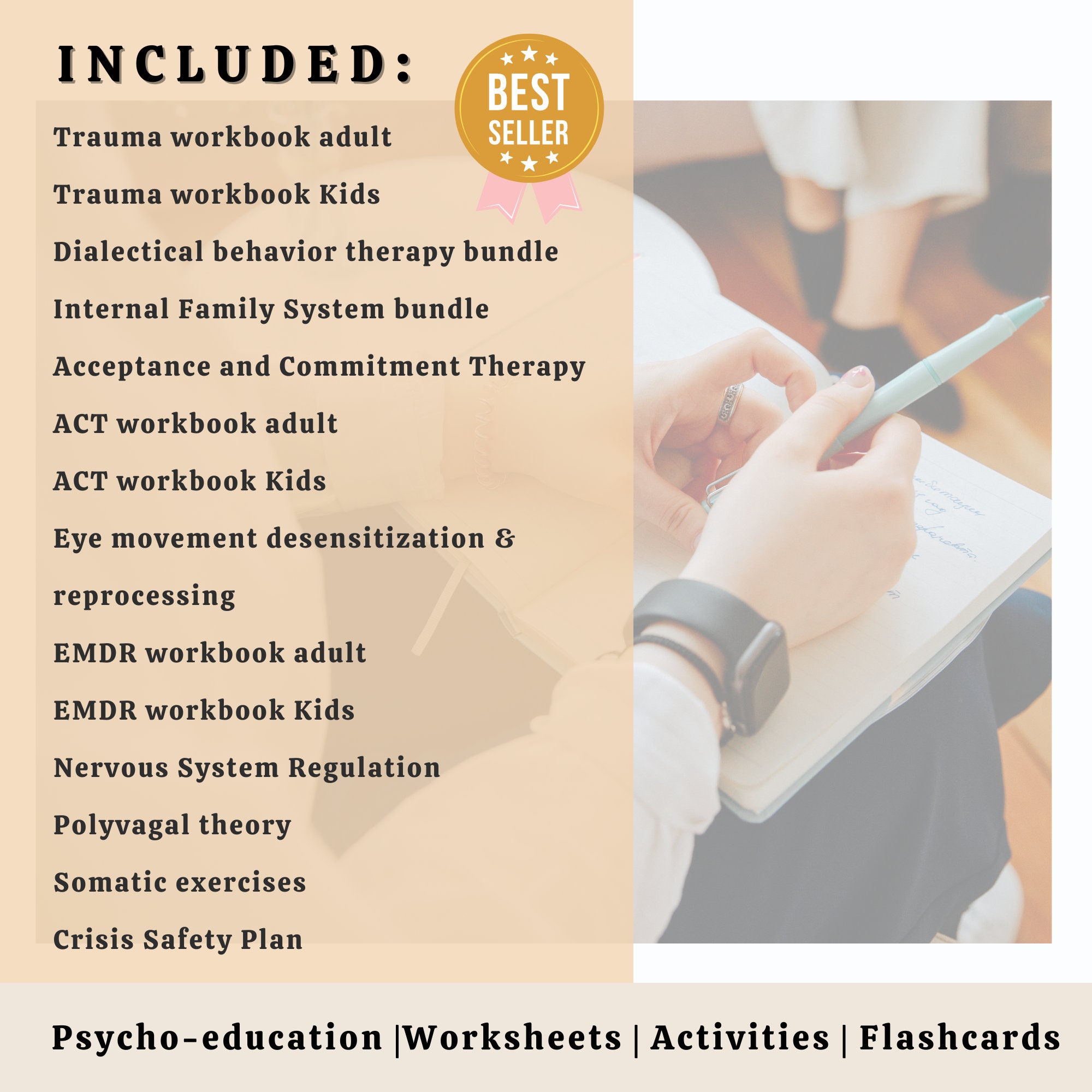 Therapy Bundle, Psychology Worksheets, Internal Family Systems, DBT ...