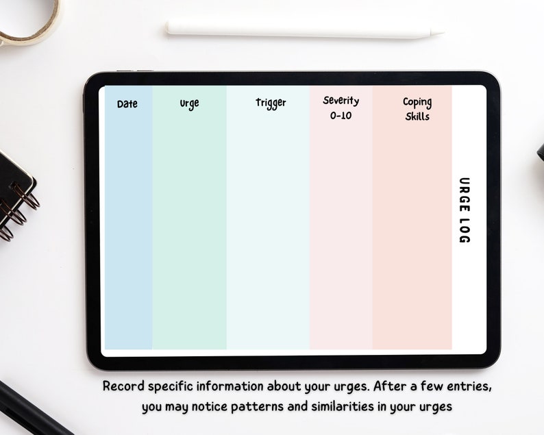 Urge Surfing Technique, Substance Use Worksheet, Addiction Therapy ...