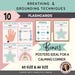 Mindfulness Breathing Flash Cards & Posters, Breathing Cards, Calming ...