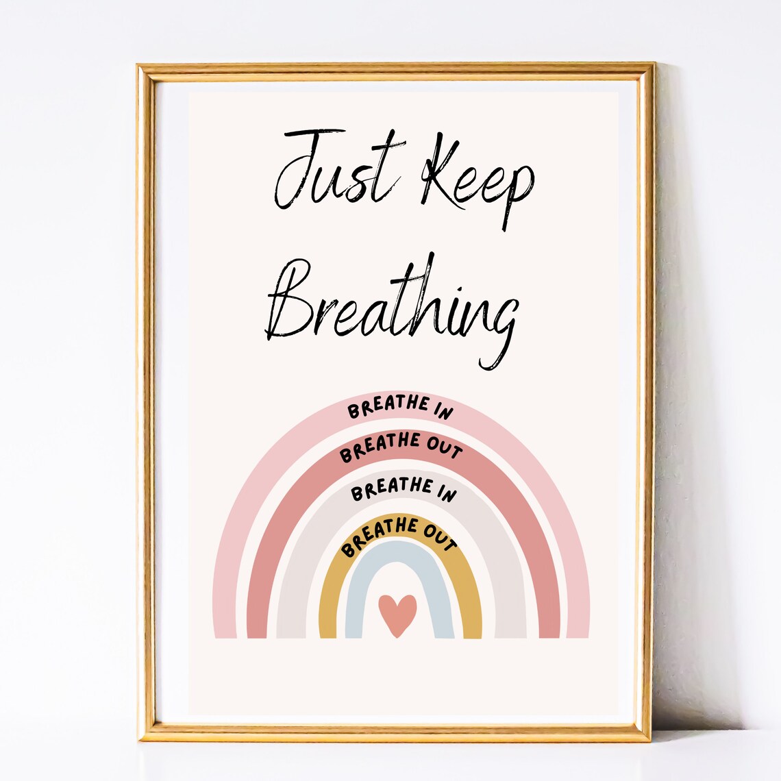 Mindfulness Breathing Flash Cards & Posters, Breathing Cards, Calming ...