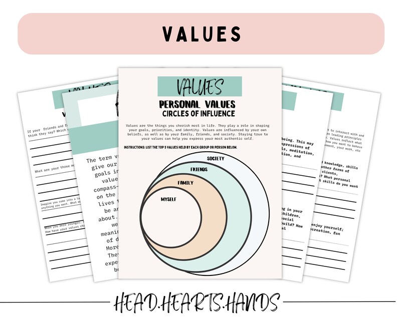 Acceptance and Commitment Therapy Worksheets, ACT Workbook, ACT Therapy ...
