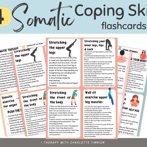 Somatic Therapy Exercise Cards, Somatic Awareness Flashcards, Nervous ...