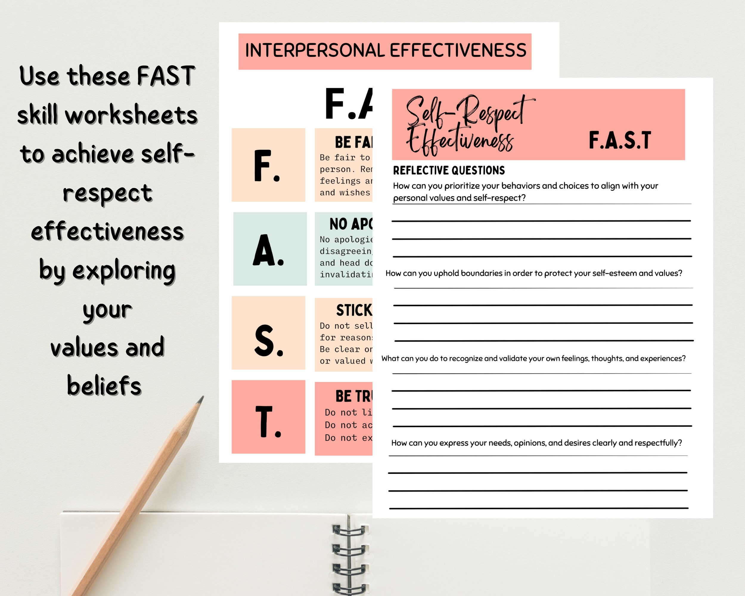 DBT Interpersonal Effectiveness Worksheets,dbt Bundle, DBT Worksheets ...