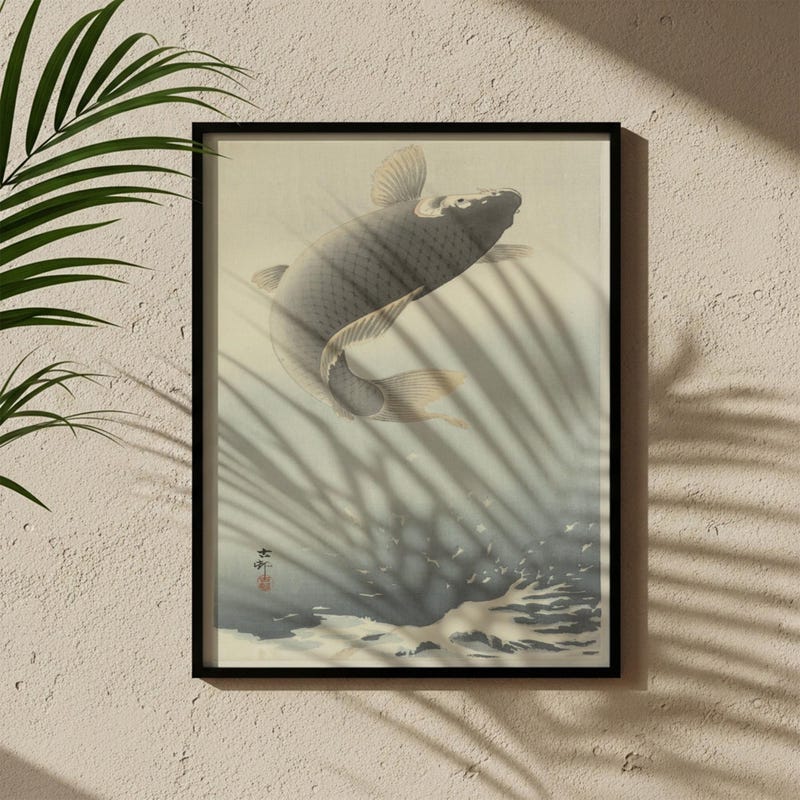 Fish Woodblock Print - Etsy