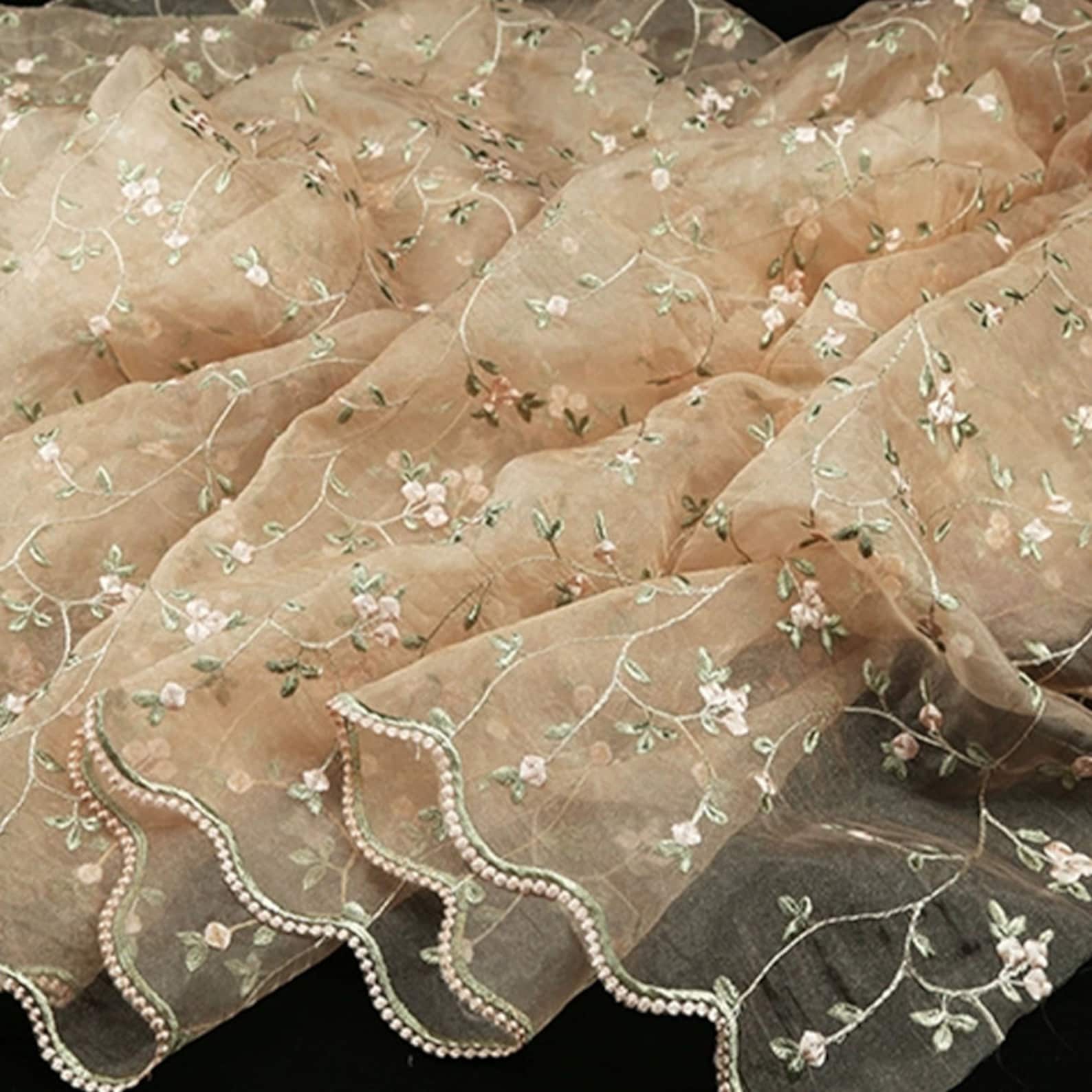 Flower Mesh Fabric,wedding Tulle Mesh Fabric,embroidered Fabric,wedding ...