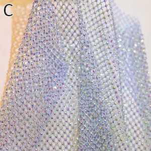 Rhinestone Mesh Fabric,wedding Tulle Mesh Fabric,wedding Mesh Fabric ...
