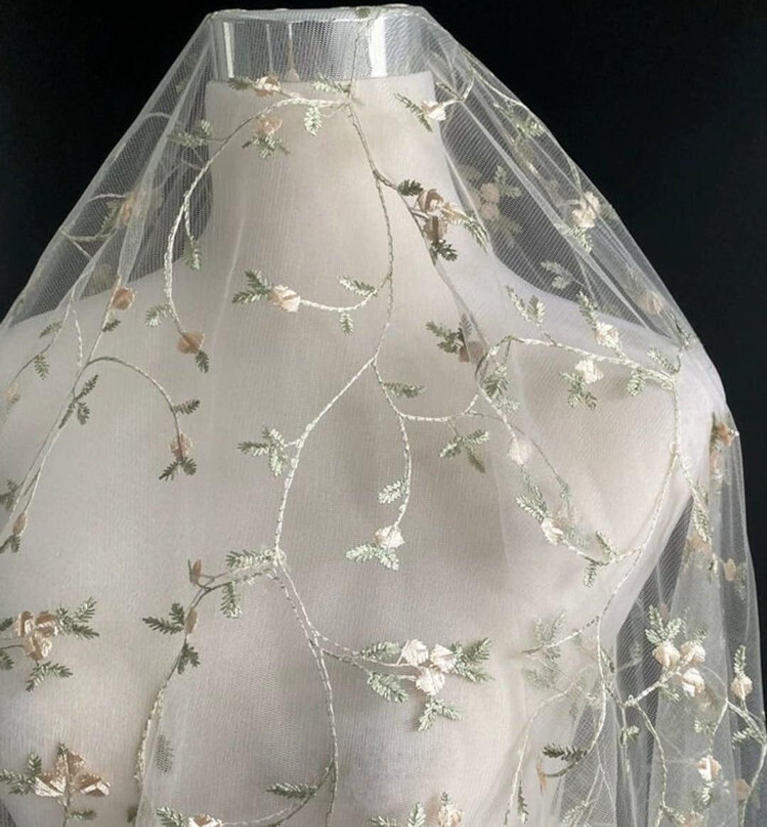 Flower Mesh Fabric,wedding Tulle Mesh Fabric,embroidered Fabric,wedding ...