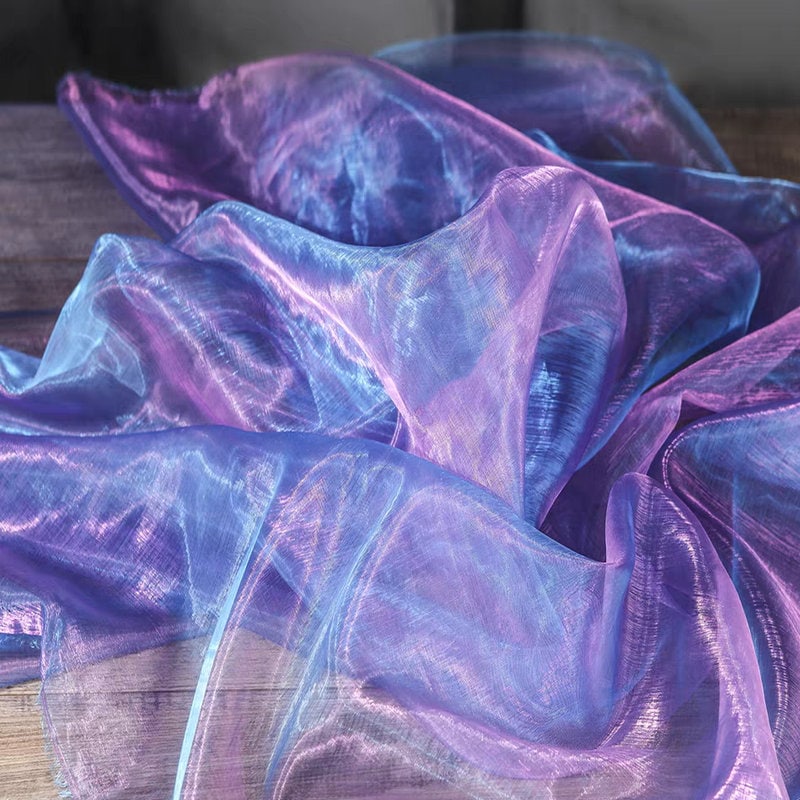 Iridescent Organza Fabric,wedding Tulle Mesh Fabric,organza Fabric ...