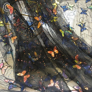 Butterfly Mesh Fabric,wedding Tulle Mesh Fabric,embroidered Fabric ...