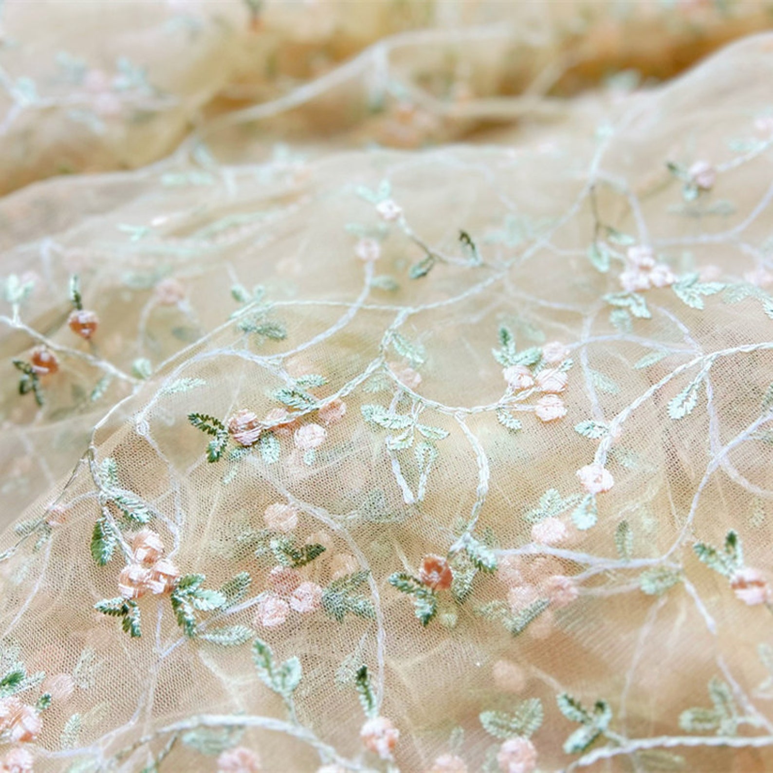 Flower Mesh Fabric,wedding Tulle Mesh Fabric,embroidered Fabric,wedding ...