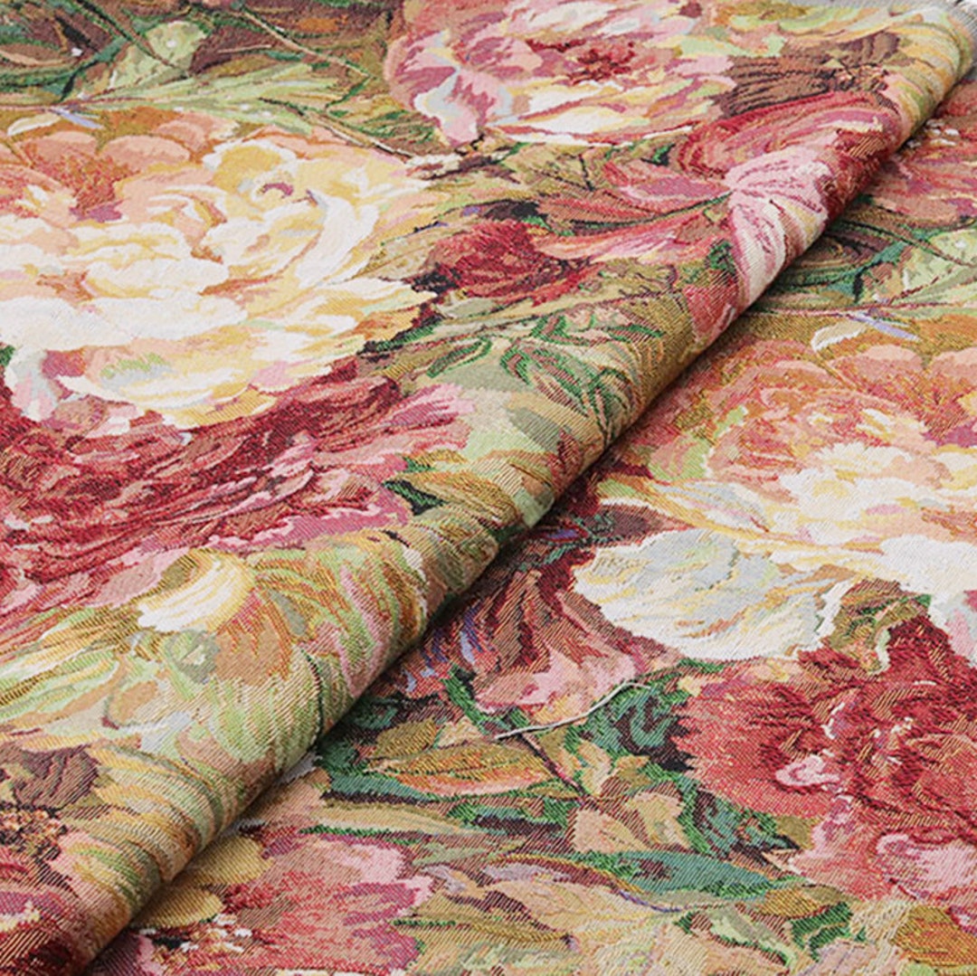 Flower Upholstery Fabric,tablecloth Fabric,floral Fabric,sofa Fabric ...