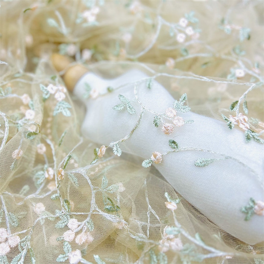 Flower Lace Fabric,wedding Tulle Mesh Fabric,embroidered Fabric,wedding ...