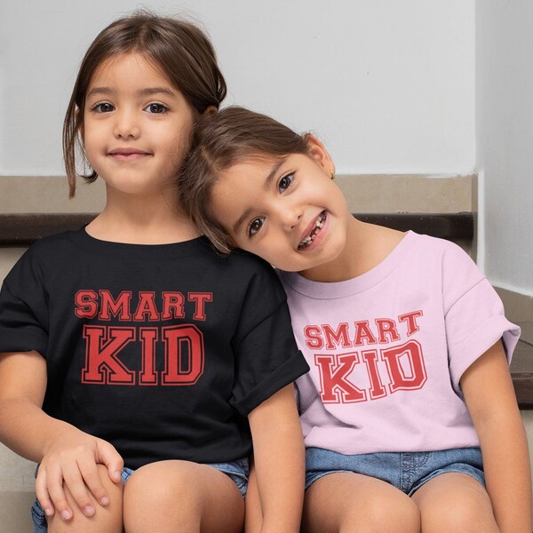Back to School Kids T-shirt Smart Kid Shirt Unique First Day of School ...