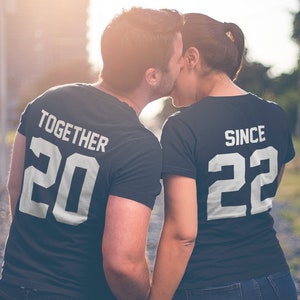 Together Since Couple Shirts Custom Valentine's Day - Etsy