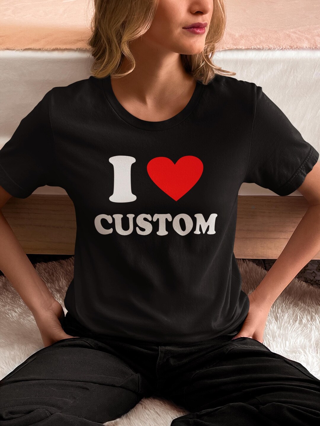 Personalized I Love Shirt Custom Gift Unique Clothing Gift Personalized ...