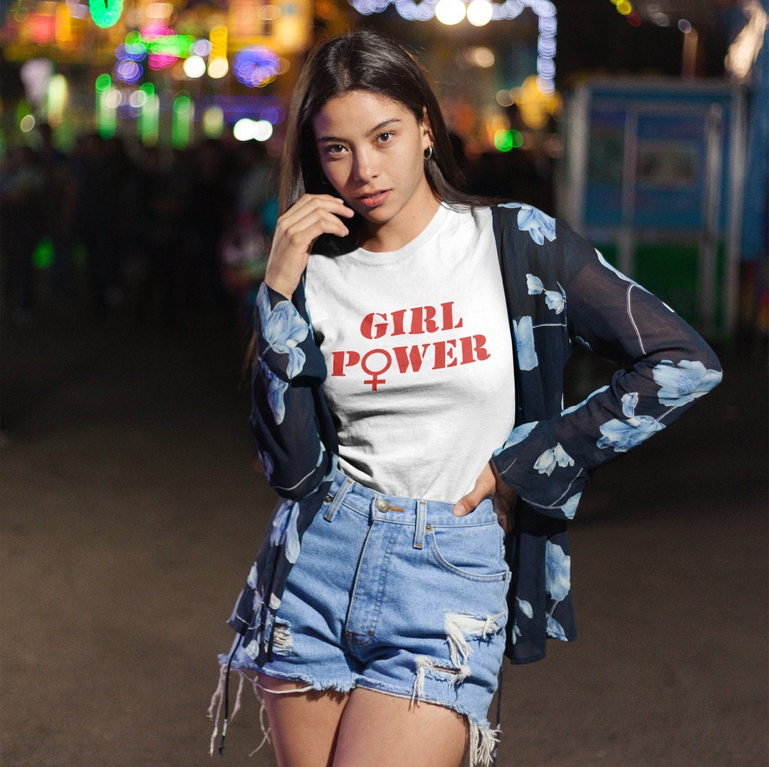 Girl Power Clothing Womens Graphic T-shirt Feminism Tops and Tees ...