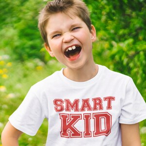 Back to School Kids T-shirt Smart Kid Shirt Unique First Day of School ...