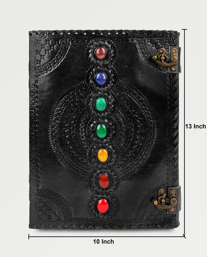 Handbound Leather Journal Spell Book of Shadow Journal Leather Seven ...