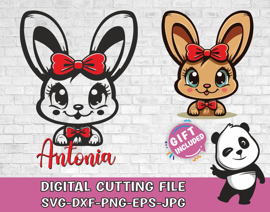 Ostern SVG Hase, Hase Name Rahmen SVG, Frühling SVG, Hase SVG, Ostern ...