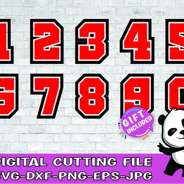 Bold Number - Etsy