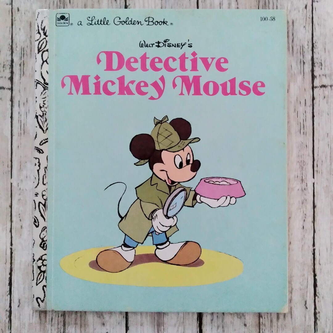 Detective Mickey Mouse, Vintage 1985 Little Golden Book - Etsy