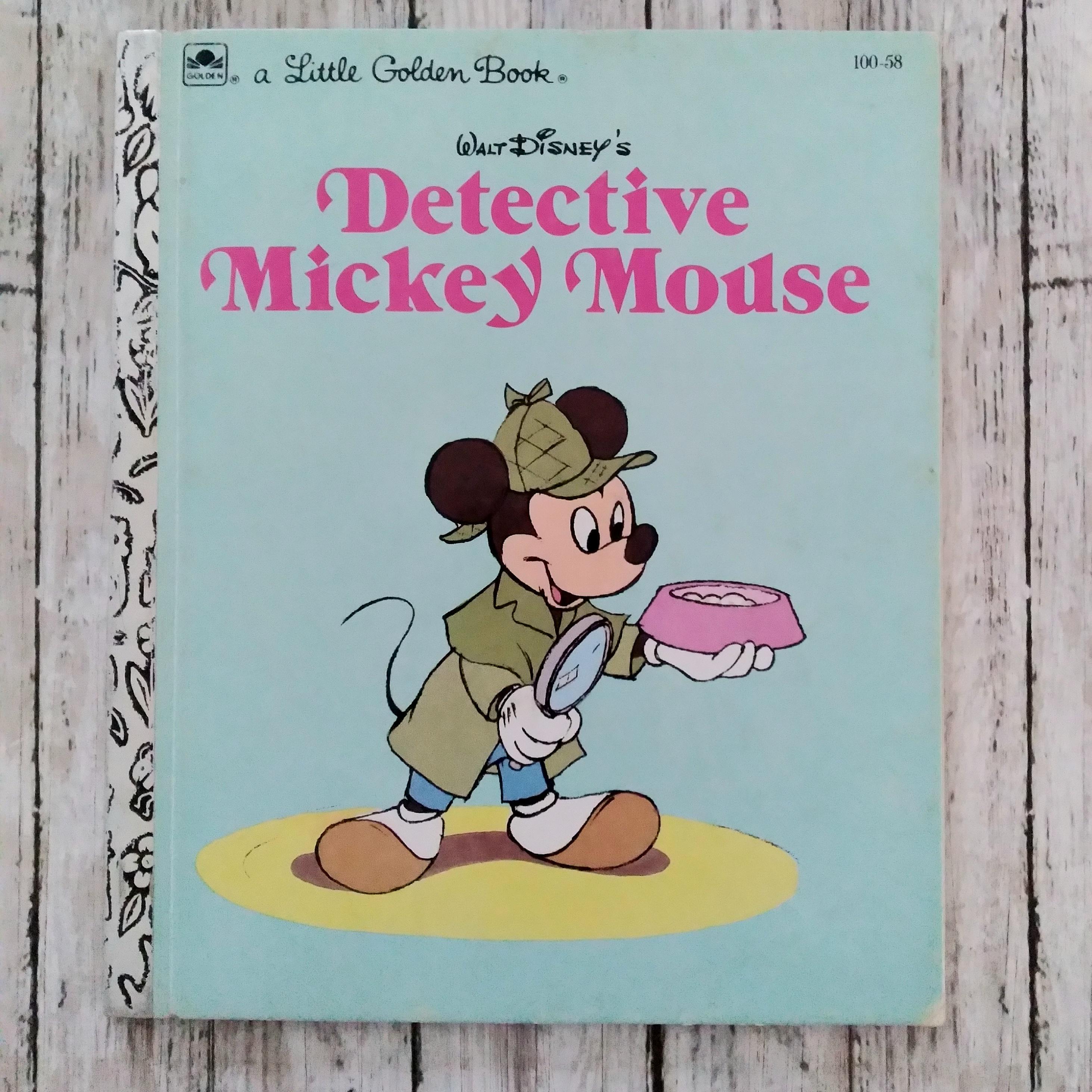 Detective Mickey Mouse, Vintage 1985 Little Golden Book - Etsy