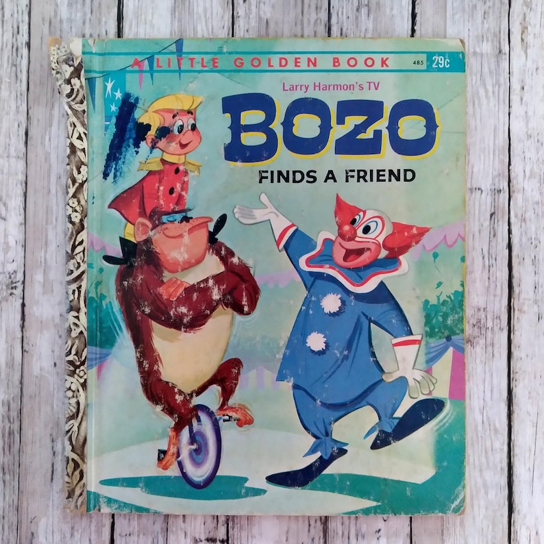 1962 Bozo Finds a Friend, Larry Harmon's TV, A Little Golden Book - Etsy