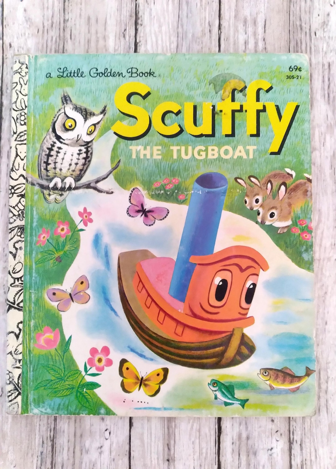 1981 Scuffy the Tugboat, A Little Golden Book - Etsy