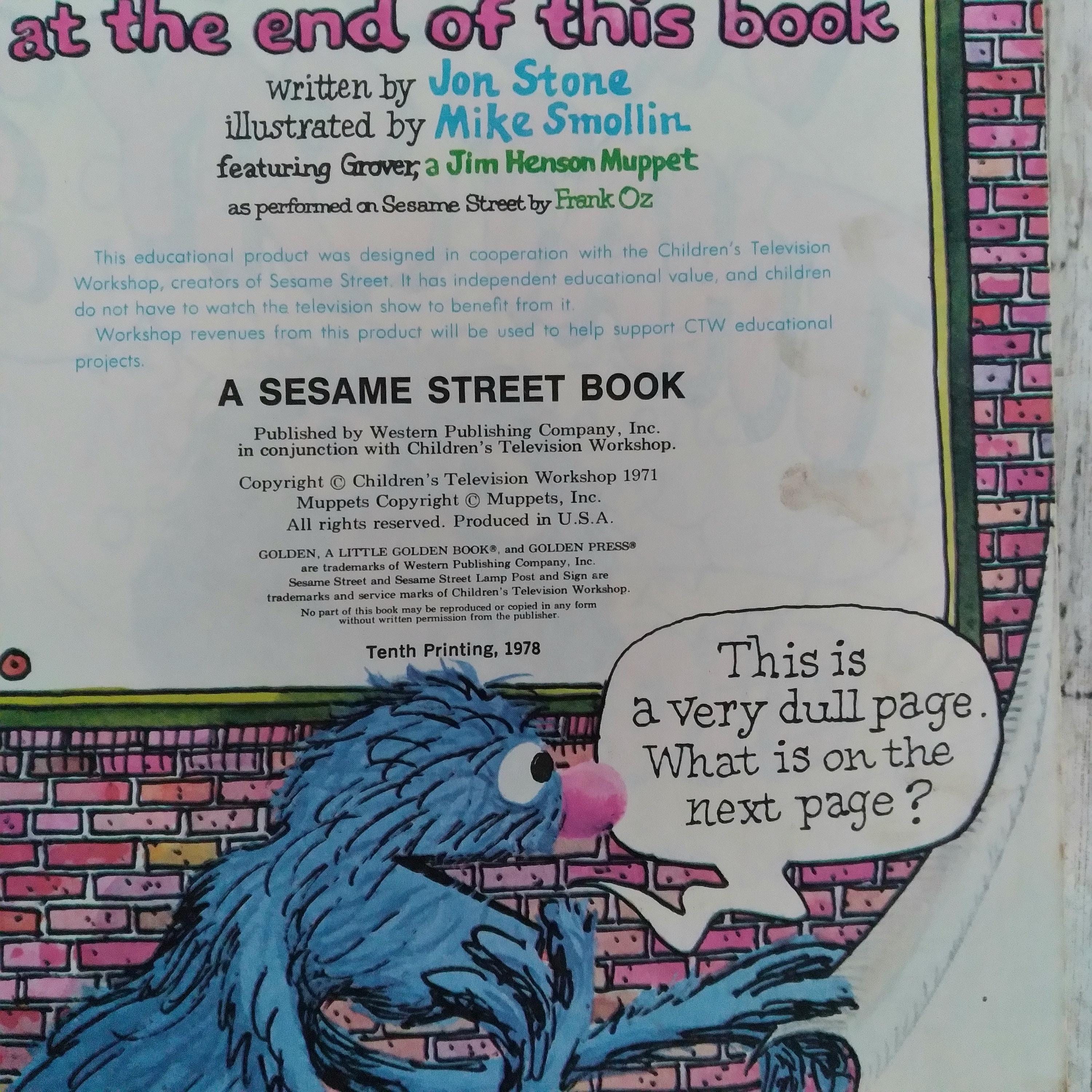 1978 the Monster at the End of This Book, Starring Lovable, Furry Old ...