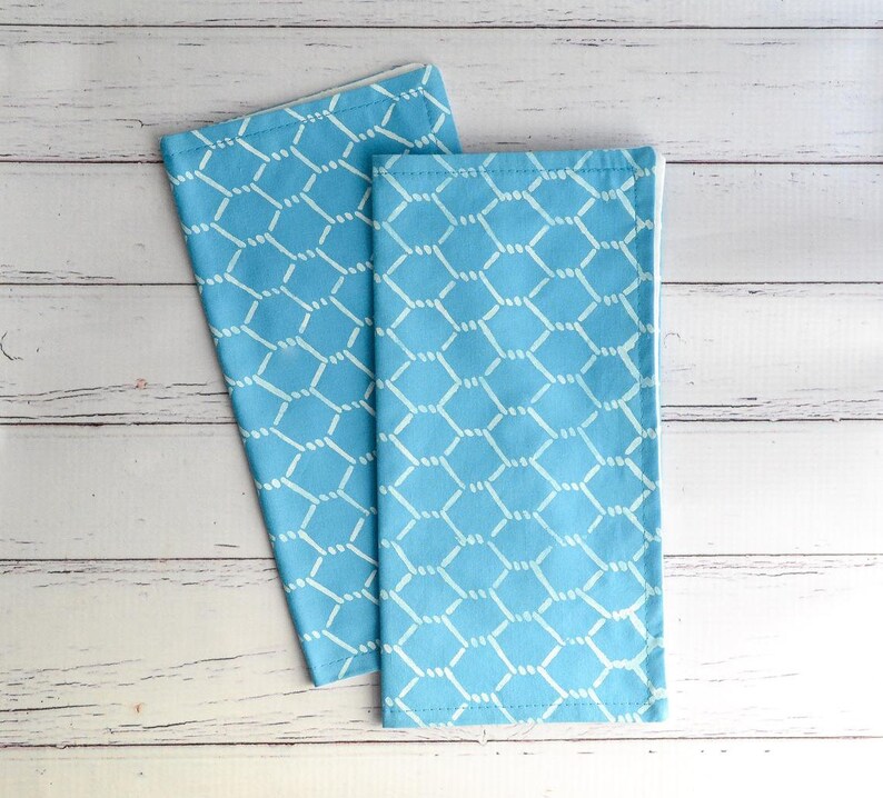 9 X 9 Inch Navy Chicken Wire Print Cloth Napkins Reusable - Etsy