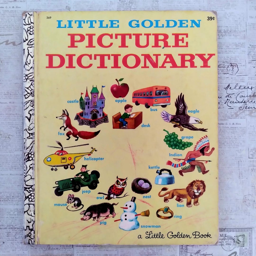 1969 Little Golden Picture Dictionary - Etsy