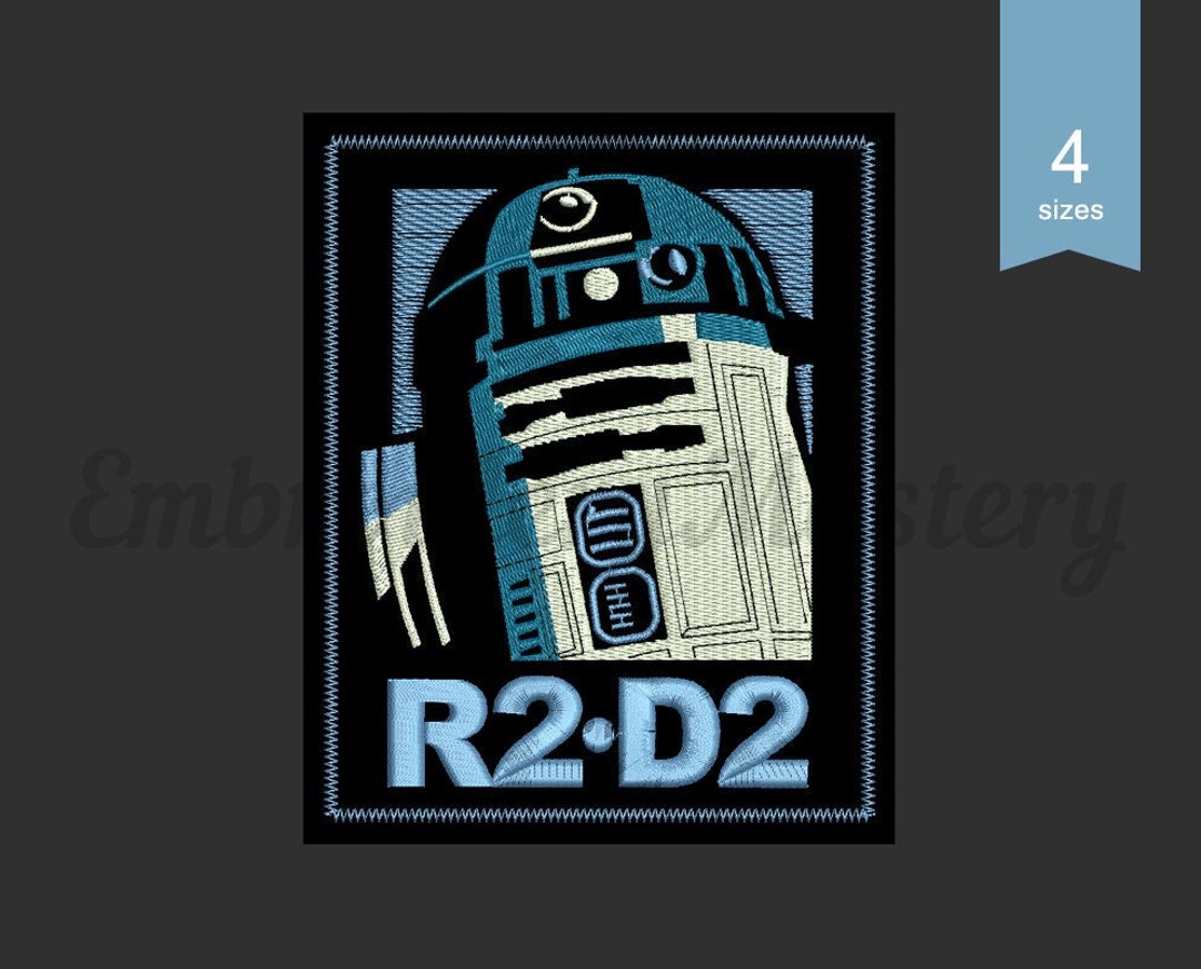 R2D2 Applique. Star Wars Machine Embroidery Design. Chevron Star Wars ...