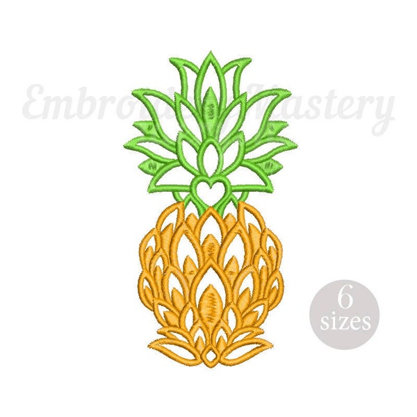 Pineapple Embroidery - Etsy