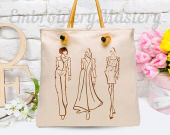 Woman Embroidery Design, 3 Sizes, Instant Download - Etsy