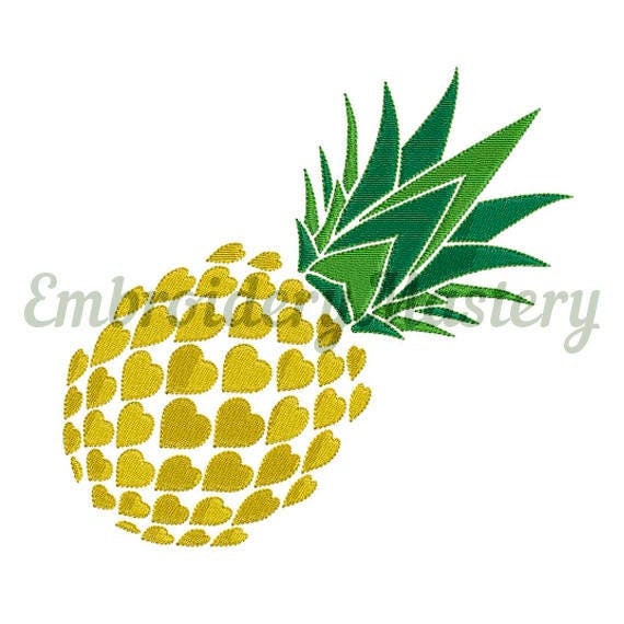 PINEAPPLE Machine Embroidery Design. PINEAPPLE in Love. Hearts - Etsy