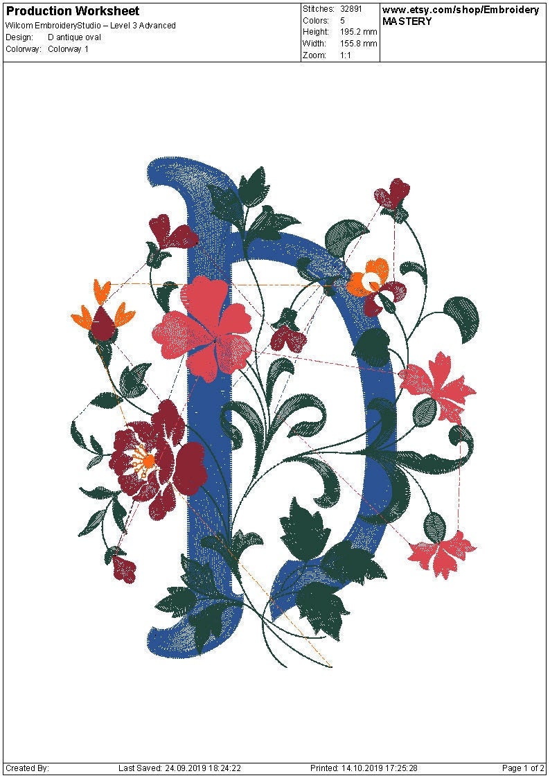 Machine Embroidery Font. Letter D Machine Embroidery Designs. - Etsy