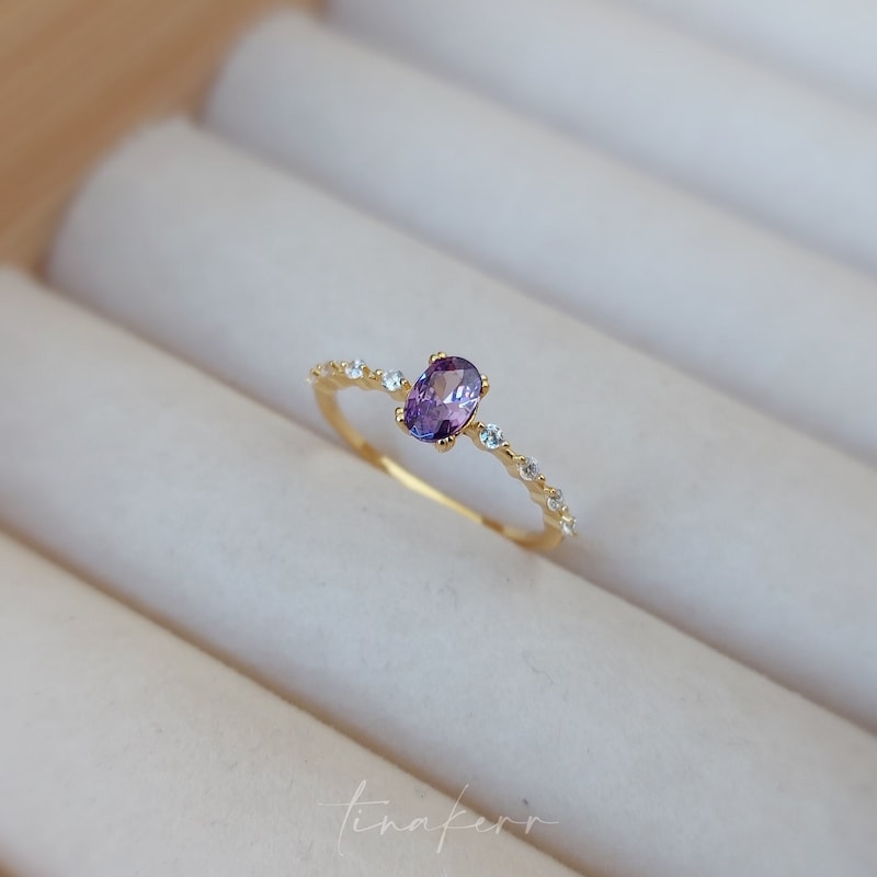 Purple Ring - Etsy