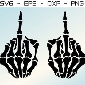 Skeleton Flipping off Svg - Etsy Ireland