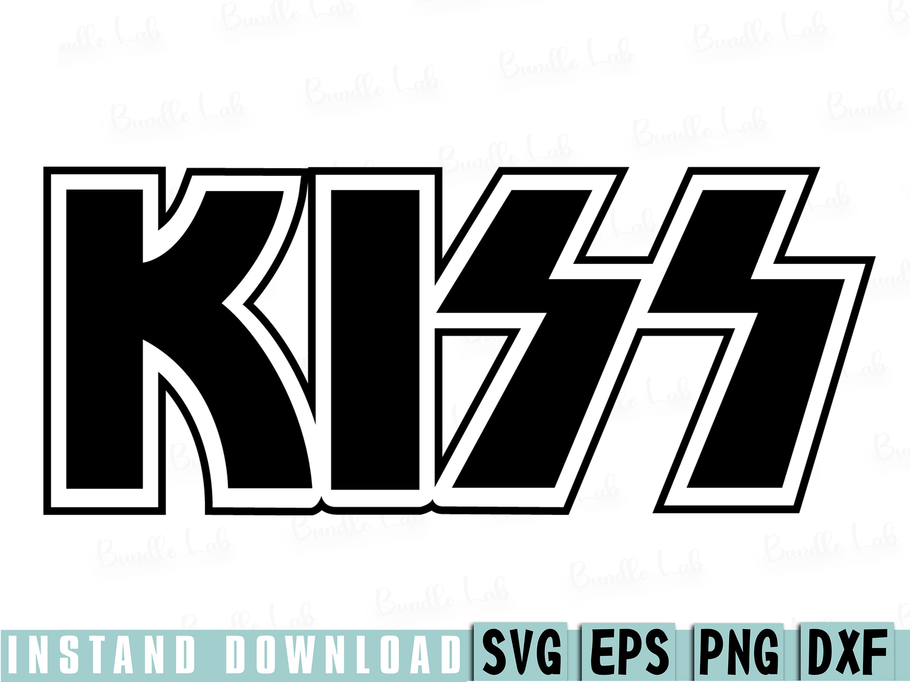 KISS Band Logo Svg Rock Band Svg Kiss Logo Vector Rock - Etsy