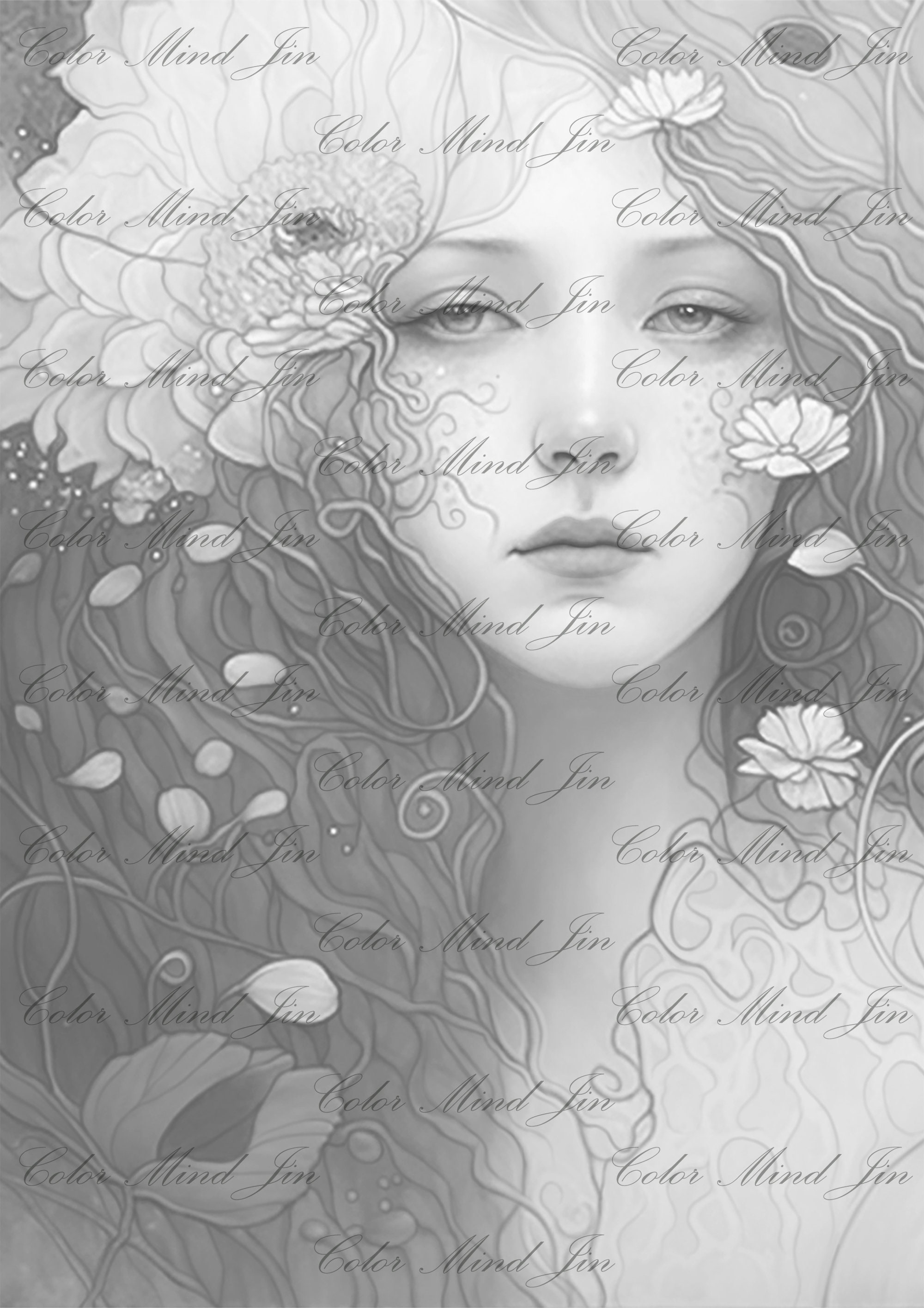 Coloring Page Printable Coloring Book for Adults Instant Download High ...