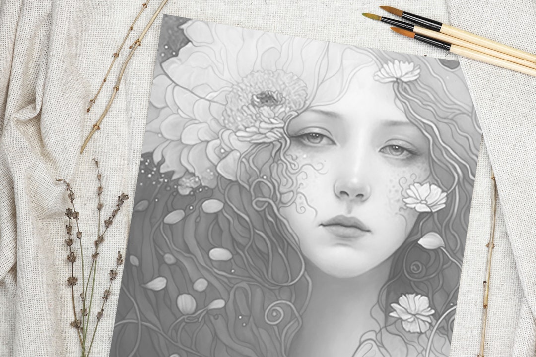 Coloring Page Printable Coloring Book For Adults Instant Download High