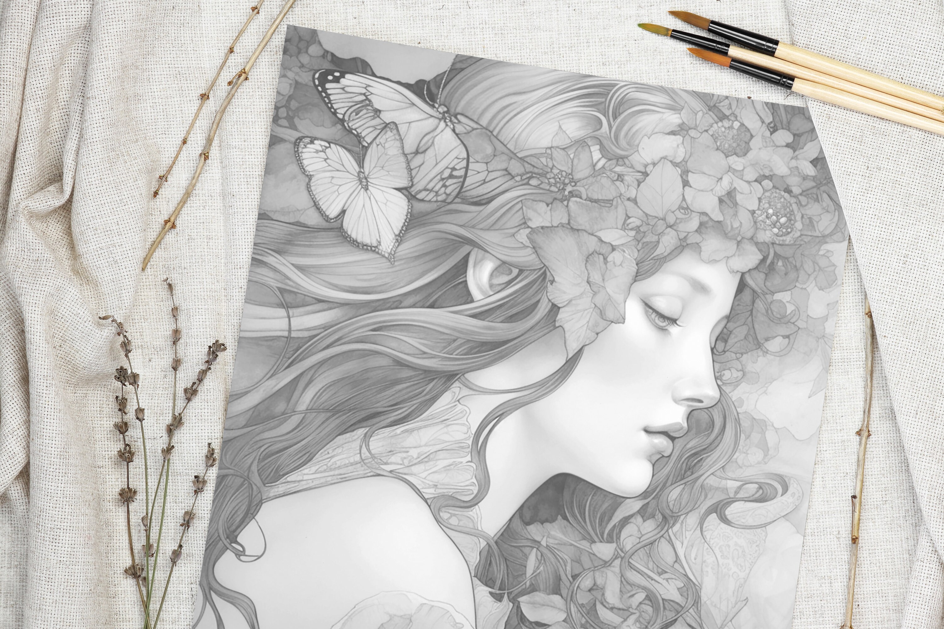 Printable Coloring Page Poster Coloring Book for Adults Instant ...