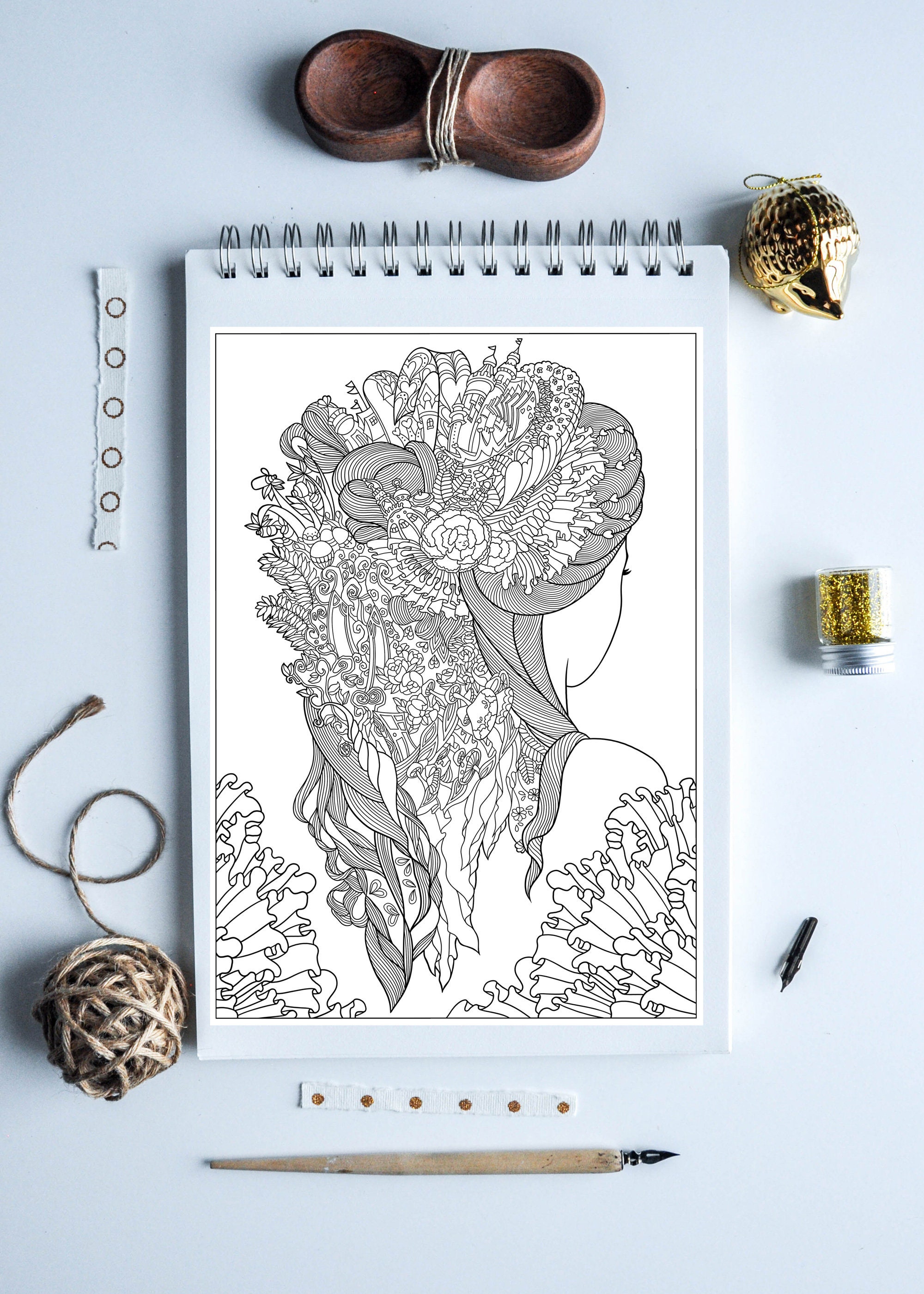 A3 Large Mandala Coloring Page _coloring Sheets for Adults _printable ...