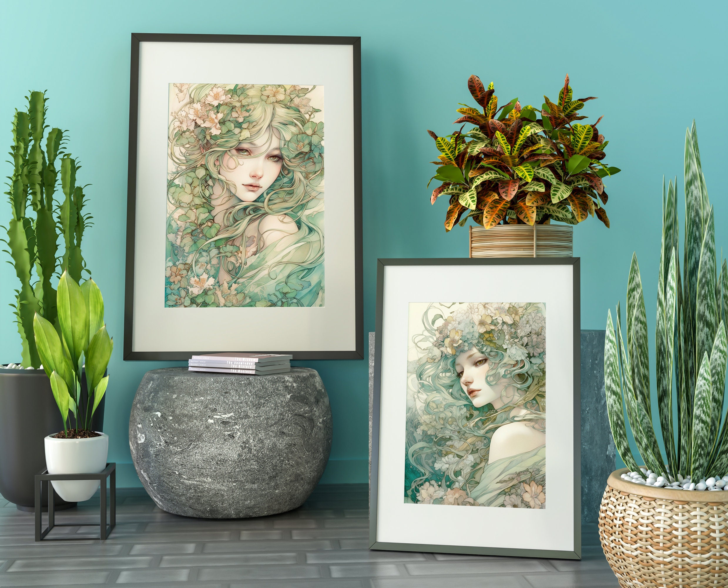 Coloring Page Bundle Printable Coloring Set of 4 for Adults Instant ...