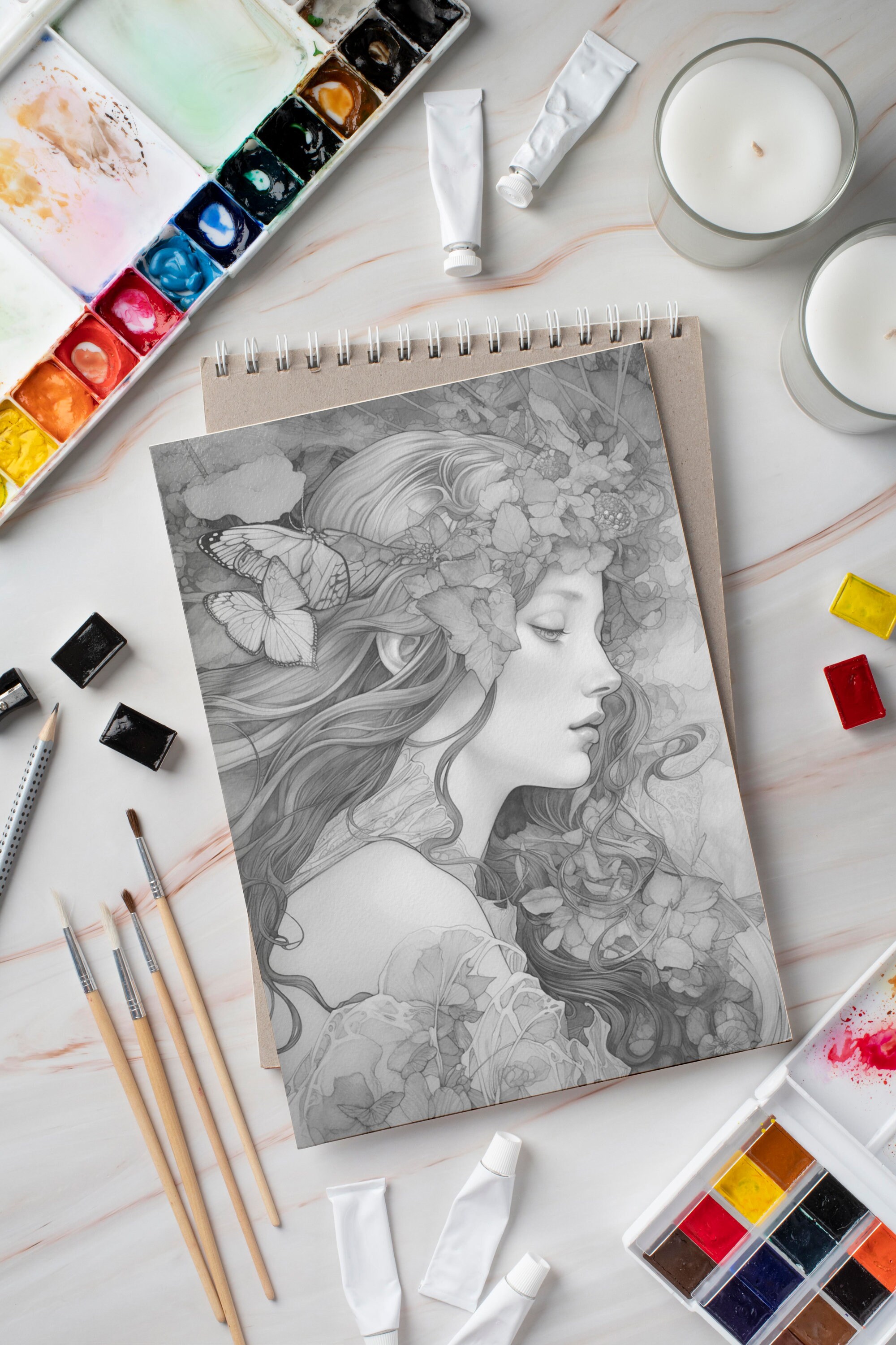 Printable Coloring Page Poster Coloring Book for Adults Instant ...